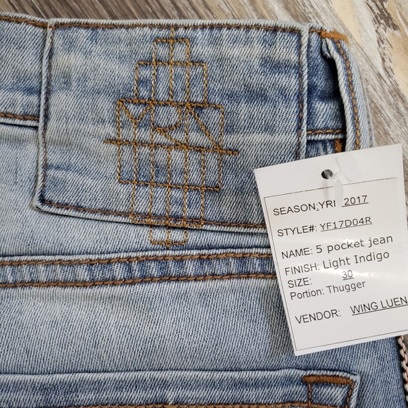 Yung Rich Nation | Jeans | Yrn Thugger Red Stripe Jeans Distressed ...